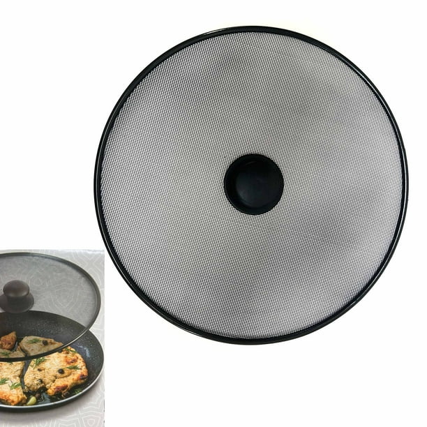 1 Mesh Splatter Screen Frying Pan Lid Cover 11" Popping Grease Guard ...