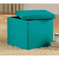 Urban Shop Faux Suede Collapsible Storage Ottoman, Multiple Colors ...