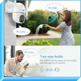 3MP Security Camera Outdoor,WiFi Camera, Auto Tracking&Light Alarm ...