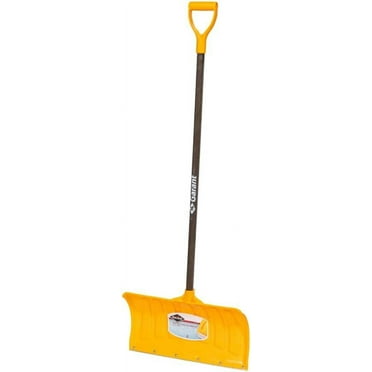 Bigfoot 21" Snow Roller Pusher Snow Shovel with Two Fisted Shock Shield ...