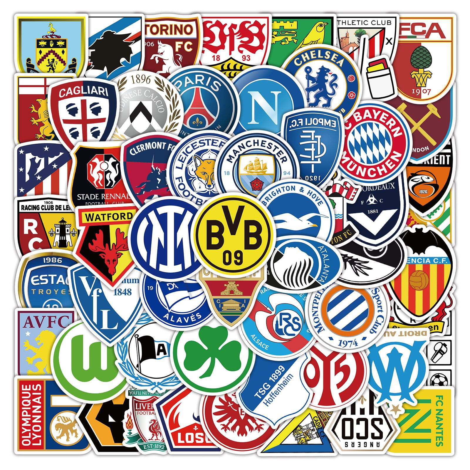 Click here for Jinsinto Football Team Club Stickers 100pcs Soccer... prices