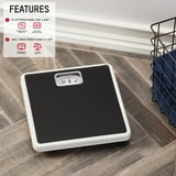 Taylor 9.8” x 9.8” 300 lb Analog Dial Bathroom Scale with Dial Display ...