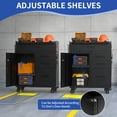 GVCXZBSS 34.3” Mobile Tool Storage Cabinet - 4 Drawers, Rolling Steel ...