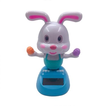 Solar Power Toy Blue Doraemon Anime Cat Smiling on Island Beach Gift ...