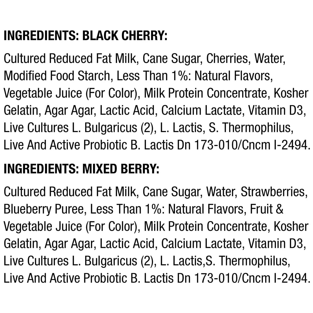 Activia Black Cherry Yogurt Nutrition Facts | Besto Blog