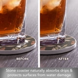 Thirstystone "Watercolor Leaves" Single Absorbent Stone Coaster ...