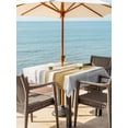 Brown Grey Square Outdoor Tablecloth with Umbrella Hole Abstract ...