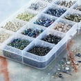 Black & Silver Mix Glass Seed Beads by Bead Landing® - Walmart.com