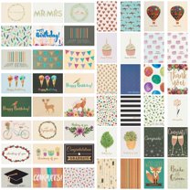 Walmart 36Pk Assorted Kraft Greeting Cards, 4x6in, for All Occasions ...