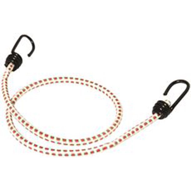 36 In. Long, 8Mm Bungee Cord With Hardened Wire Hook - Pack Of 25 ...