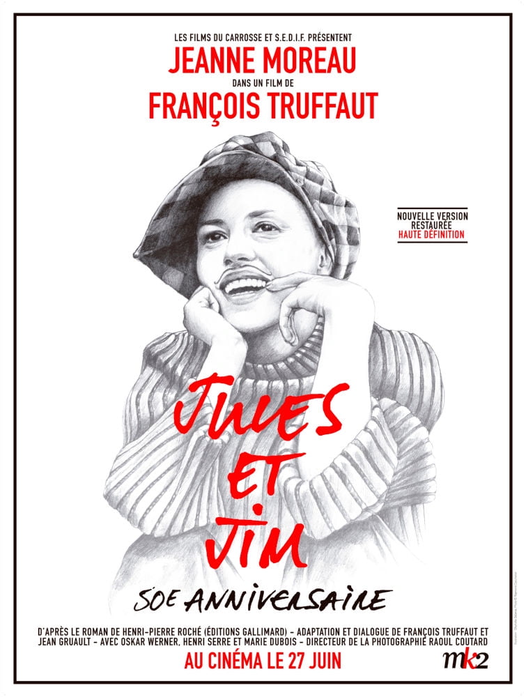 Jules Et Jim Movie Poster Jules And Jim 24inx36in (61cm x 91cm) Art ...