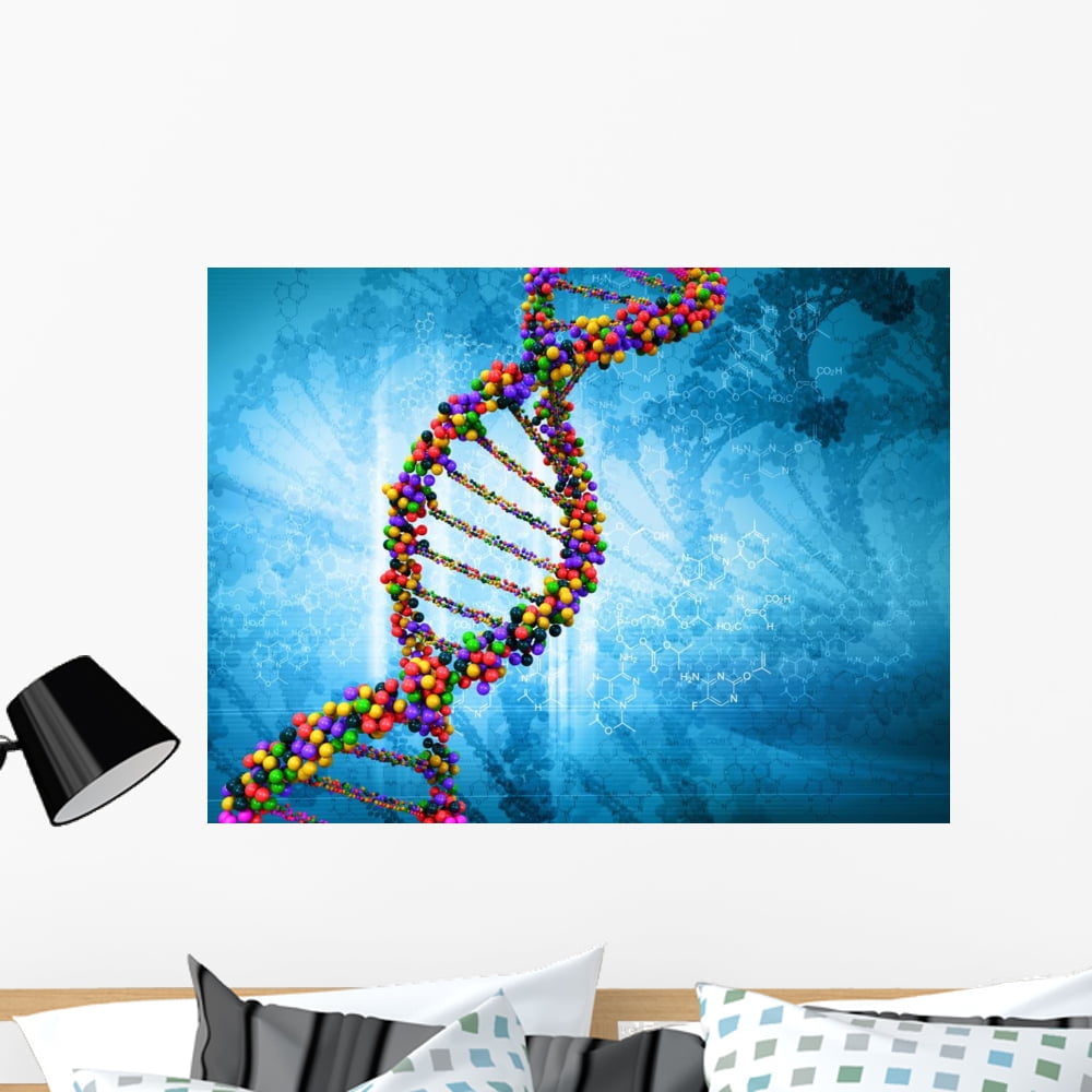 Digital Illustration Dna Wall Mural by Wallmonkeys Peel and Stick ...