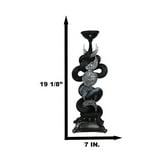 Wicca Triple Moon Pentagram Insignia Black Viper Snake Taper Candle ...