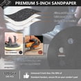 100PCS 5 Inch Hook and Loop Sanding Discs 320 Grit, 8 Hole Wet Dry ...