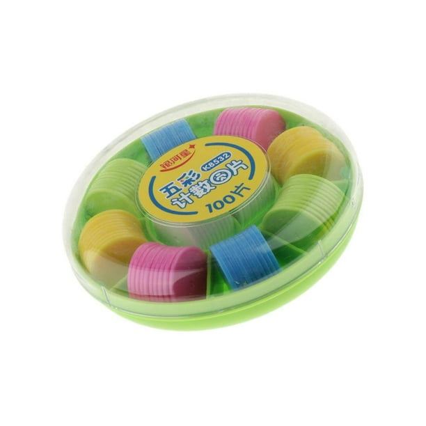 100Pcs Multi-Color Math Montessori Counters Kids Math Counters Counting ...
