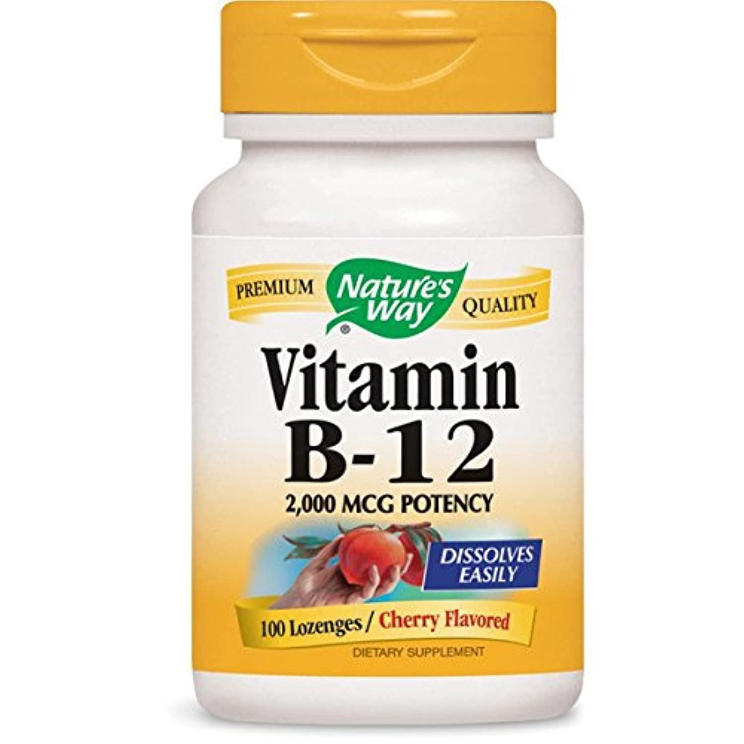 Suplemento Nature's Way B-12, 2000 mcg, sublingual, 100 pastillas ...