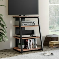 FITUEYES 4-Tier Wooden AV Component Media Stand Cabinet - Walmart.com