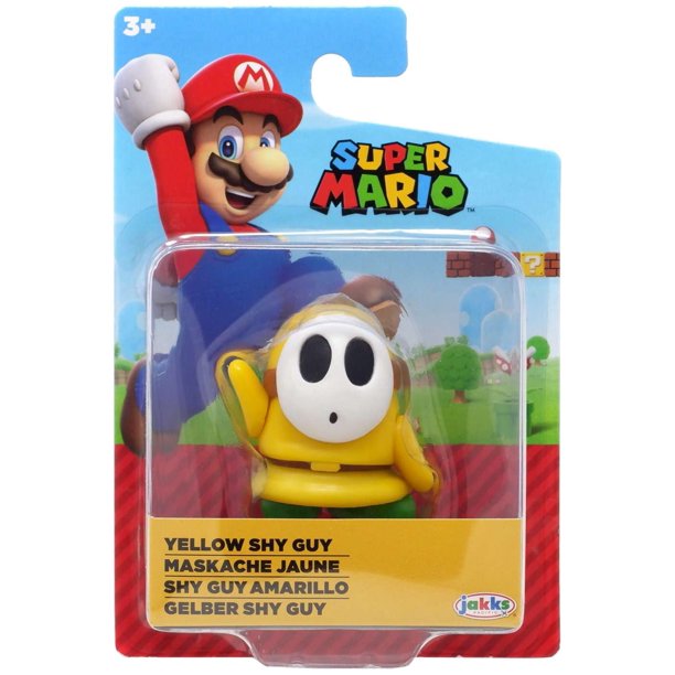 World of Nintendo Super Mario Yellow Shy Guy Mini Figure - Walmart.com