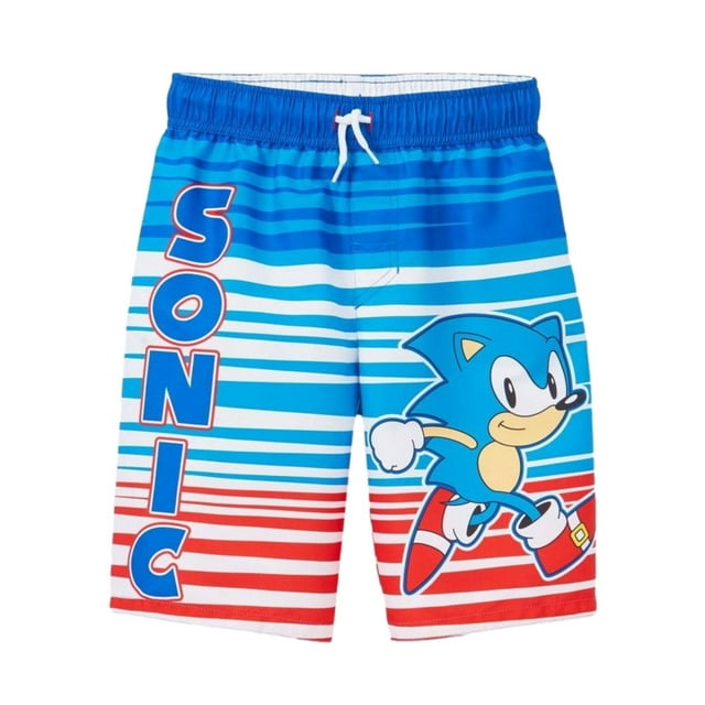 Sonic the Hedgehog Boys' Swim Trunks, Sizes XS-XL - Walmart.com