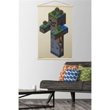 Minecraft - Zombie Swamp Wall Poster with Magnetic Frame, 22.375" x 34 ...