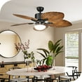 Dextrus 52-inch Palm Leaf Ceiling Fans with Light and Remote, outdoor ...