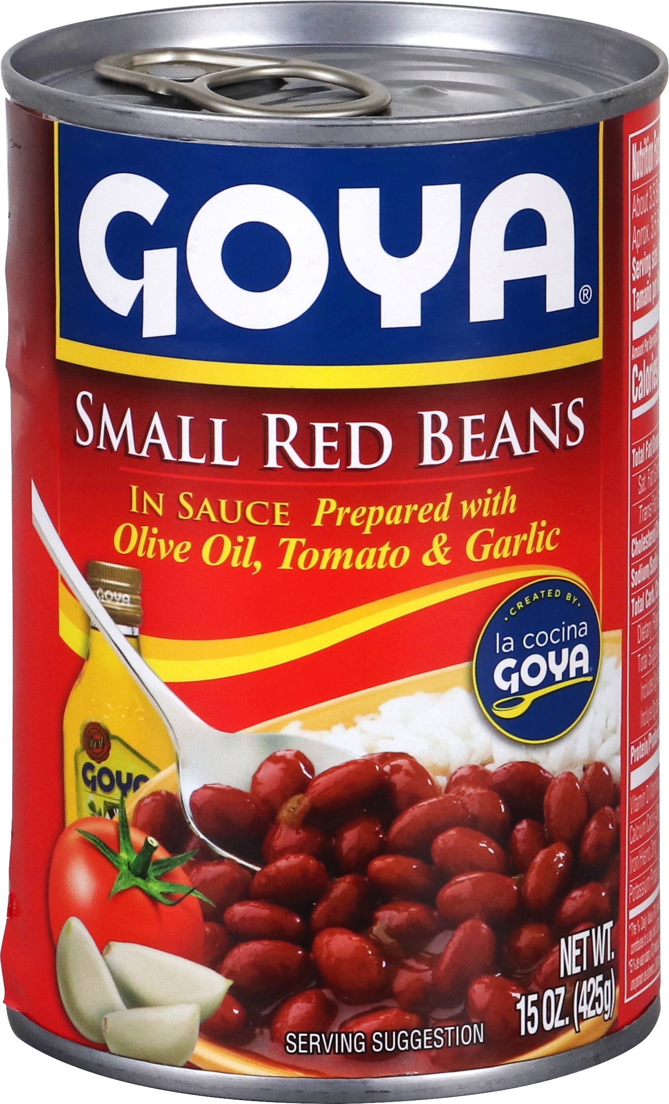 GOYA Small Red Beans In Sauce Olive Oil Tomato & Garlic 15 Oz - Walmart.com