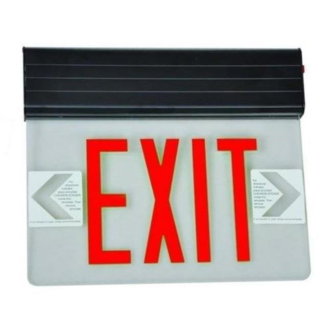 Morris Products 73404 Surface Mount Edge Lit Exit Sign Double Sided ...