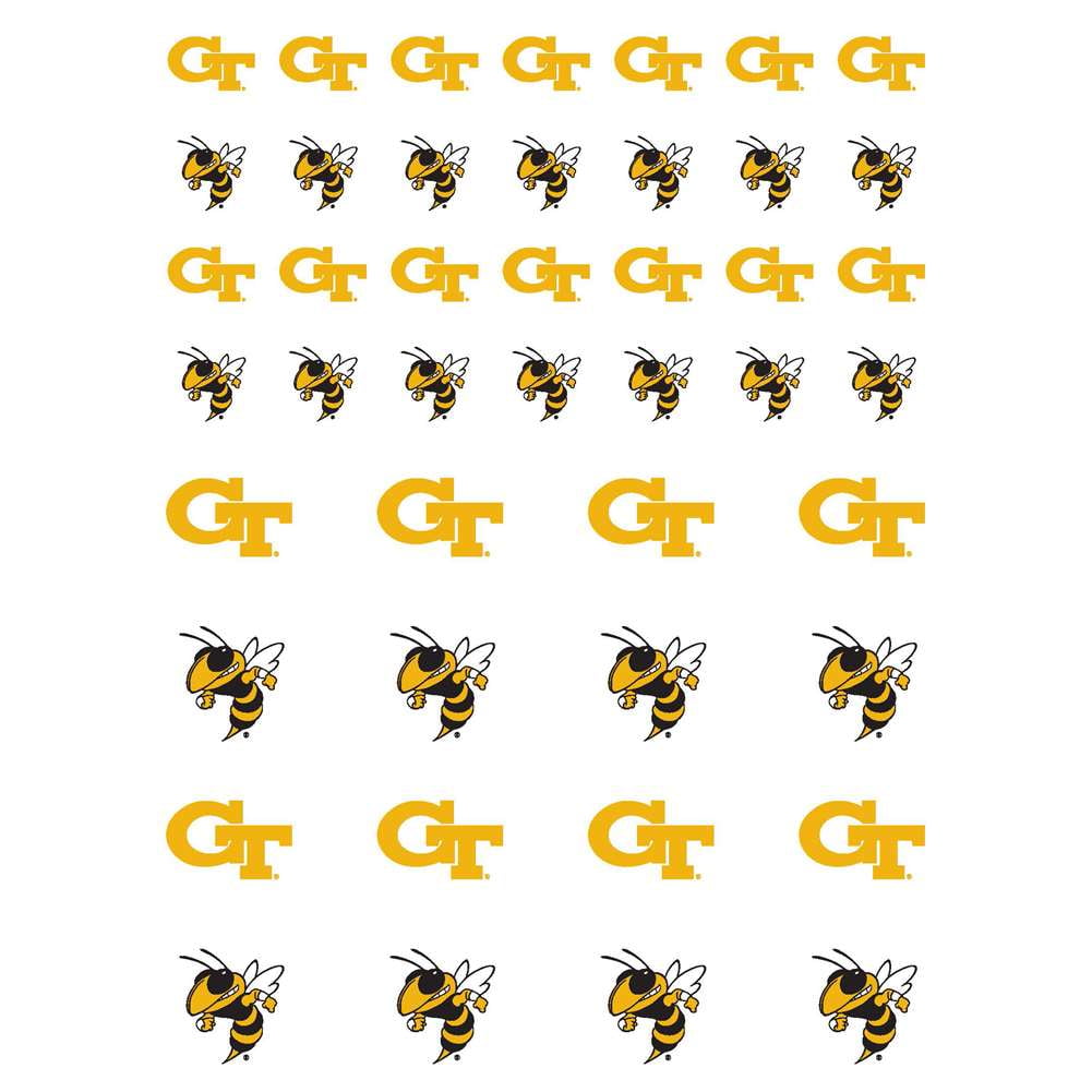 Georgia Tech Yellow Jackets Small Sticker Sheet - 2 Sheets - Walmart.com