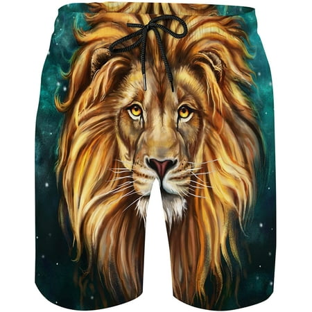 Mens Swim Trunks Mesh Shorts Bathing Suit Teen Boy Knee Length Swimwear ...