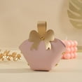 10 Pack Small Party Favor Bowknot Boxes Reusable PU Leather Gift Candy ...