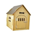 oshhnii Wooden Pet House Dog Kennel Wooden with Removable Roof ...