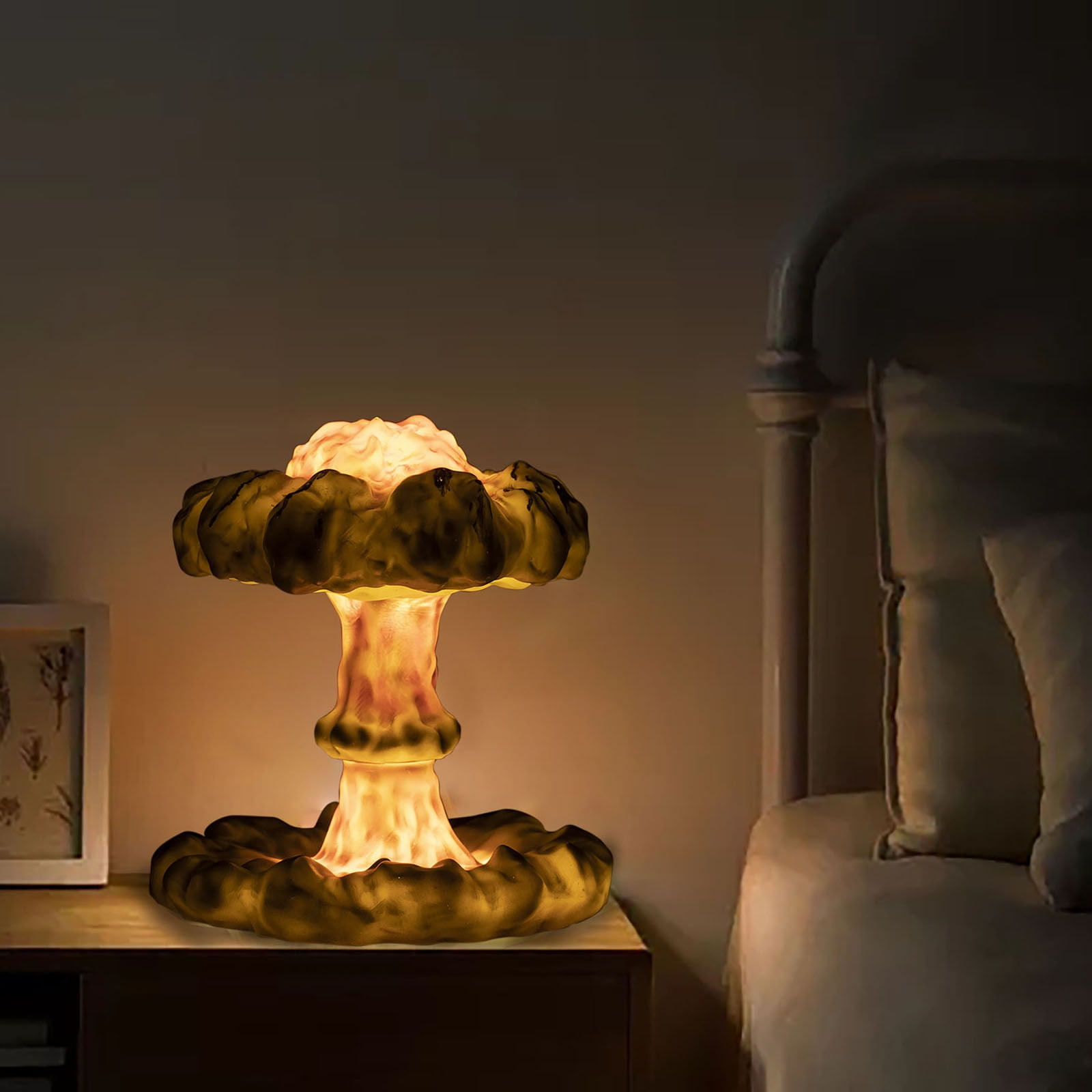 Dengmore LED Table Lamp, 3D Mushroom Cloud Explosion Shape Desk Lamp 7 ...