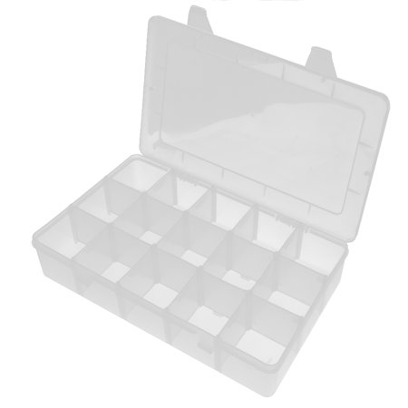 Clear Storage Box Sorting Box Assortment Boxes with 15 Compartments for ...