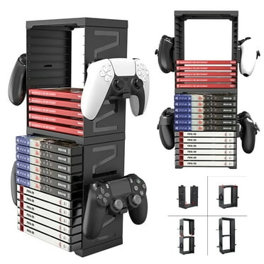 DERCLIVE Universal Game Storage Tower – Stores 36pcs Video Game Discs ...