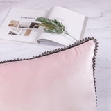 Phantoscope Particles Trimmed Soft Velvet Throw Pillow, 18" x 18 ...
