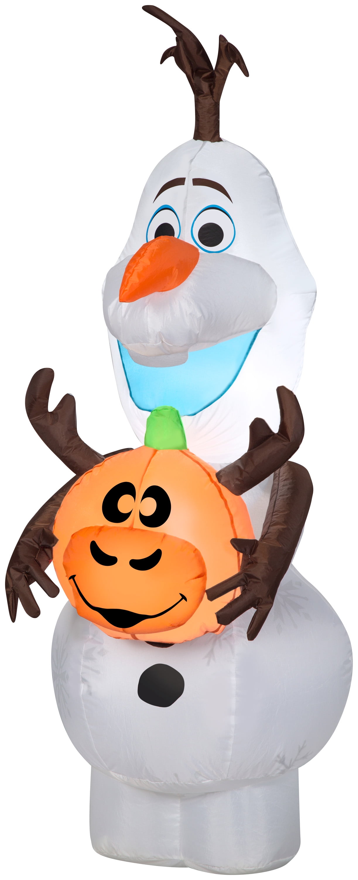 Gemmy Airblown Olaf w/Sven Pumpkin Disney, 4 ft Tall, white - Walmart.com
