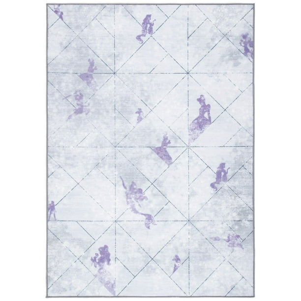 Disney Princess Collection - Enchanted Area Rug, 5' x 7', Grey/Purple ...