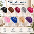 3 Piece Stretchy Wide-Edge Sleeping Cap Set, Breathable Braided Wig Cap ...