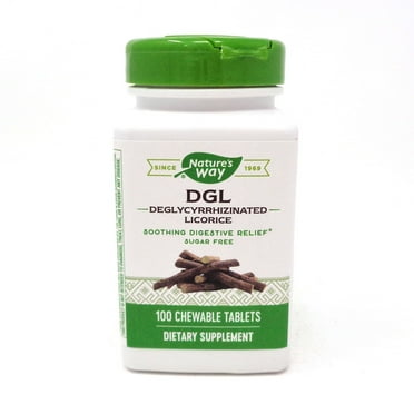 Enzymatic Therapy DGL Supplement - Chewable Digestion Tablets, Licorice ...