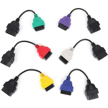 Six Colors OBD-II Diagnostic Adapter, OBD2 Connector for FiatECU ...