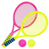 TychoTyke Kids Tennis Racket Play Set 2 Rackets and Balls Outdoor Pink ...