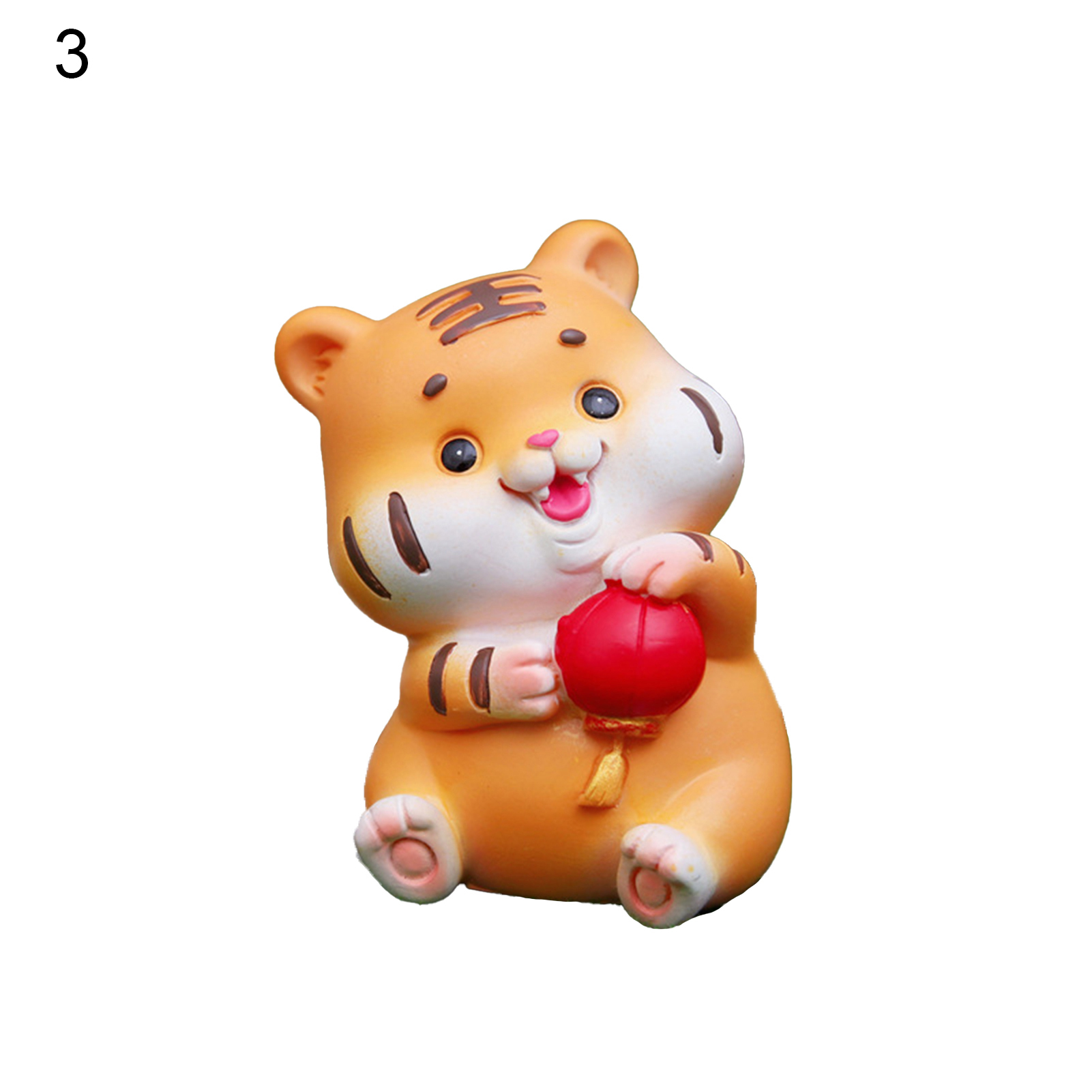 Miniature Tiger Figurine Mini Chinese Zodiac Animal StatuesGood Luck ...