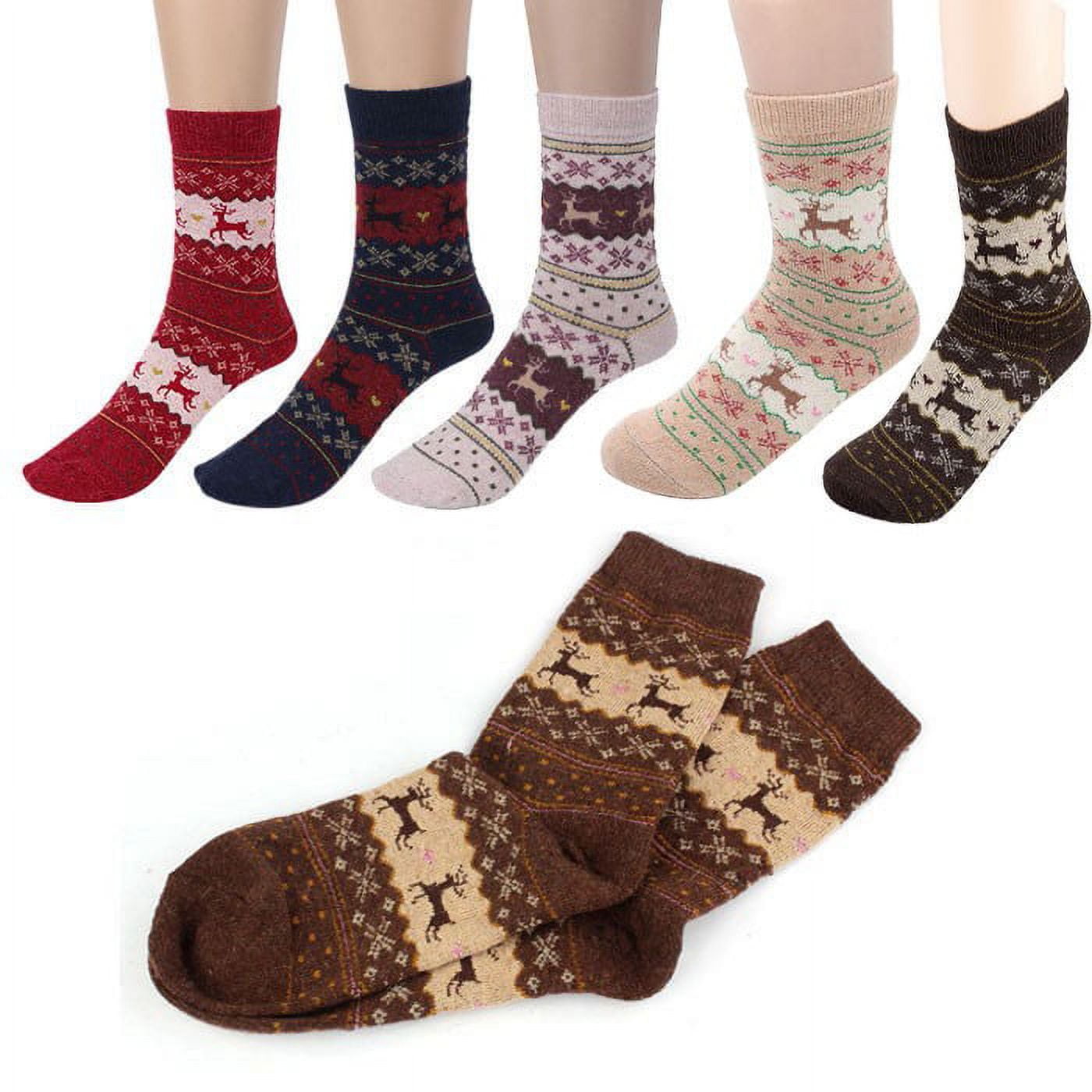 Click here for Chgbmok Socks For Women Cute Christmas Deer Design... prices