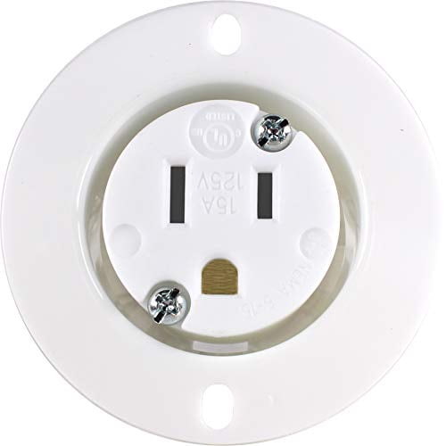 Journeyman-Pro 5279 15 Amp 120-125 Volt, NEMA 5-15 Flanged Outlet ...