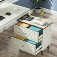 Tribesigns 2 Drawer Lateral File Cabinet, Durable Wood, Fits A4 and ...