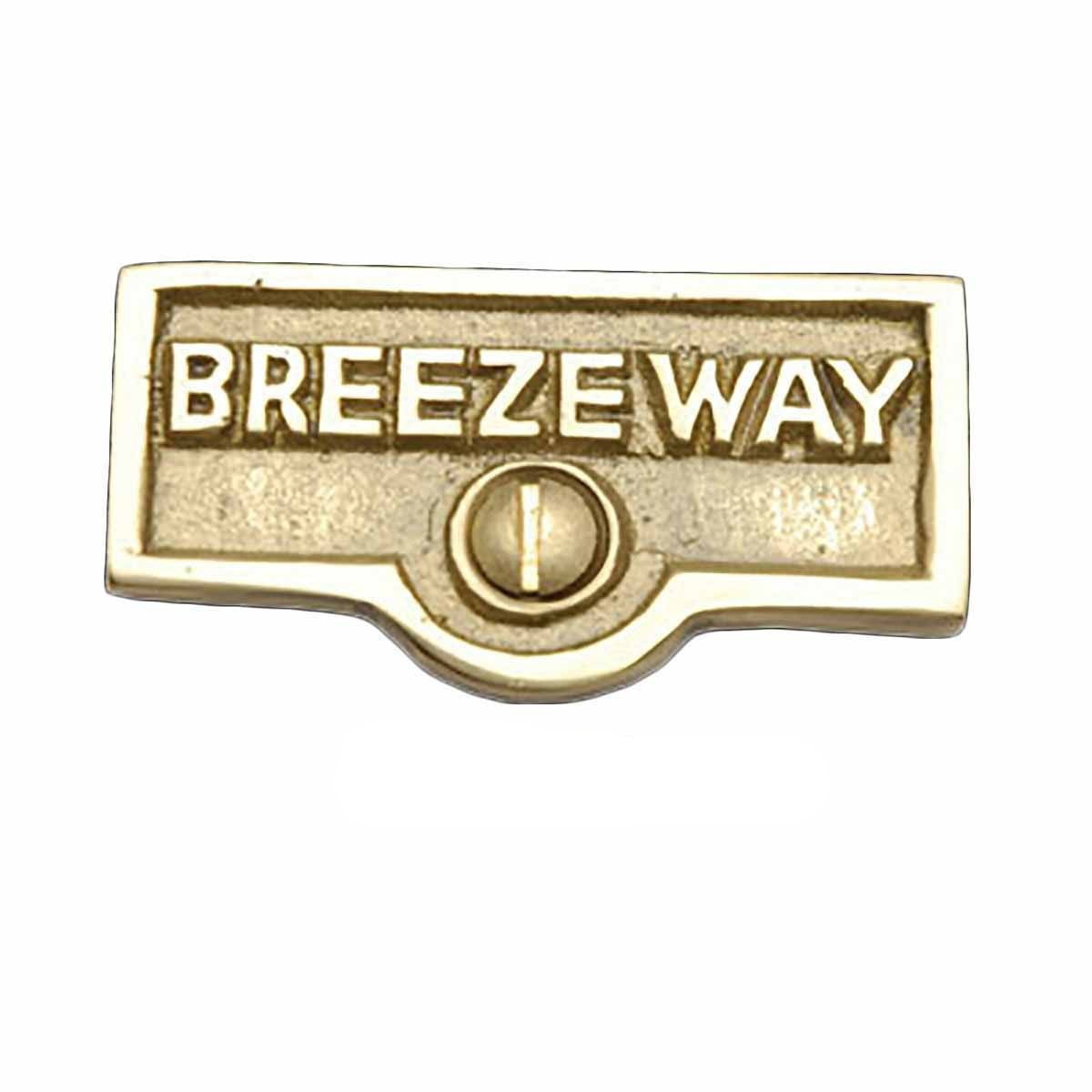 25 Switch Plate Tags BREEZEWAY Name Signs Labels Brass Traditional ...