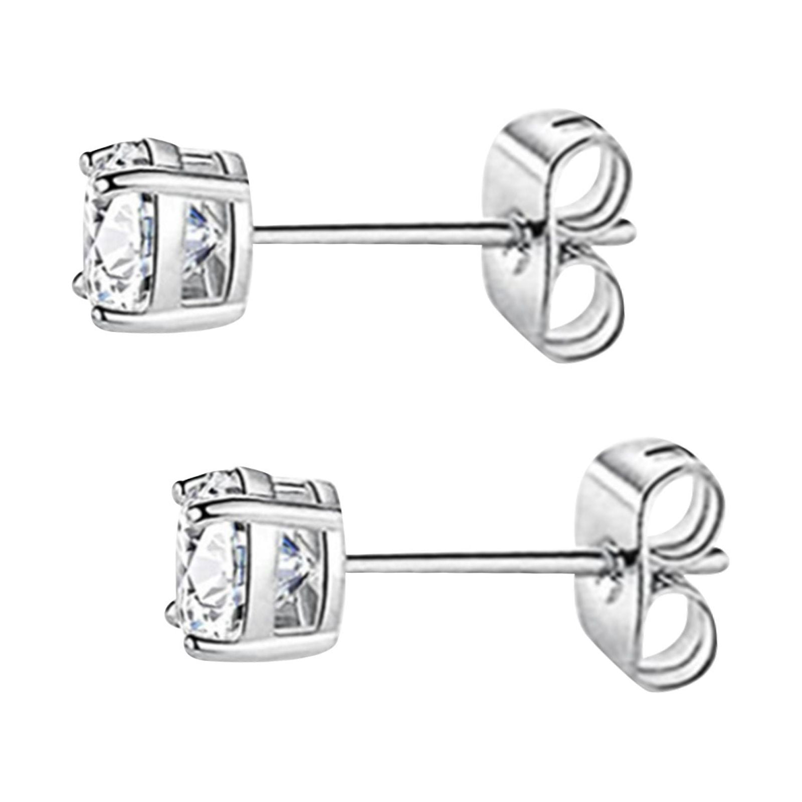 Click here for Mklekyygold Hoop Earrings Round Cut Solitaire Styl... prices