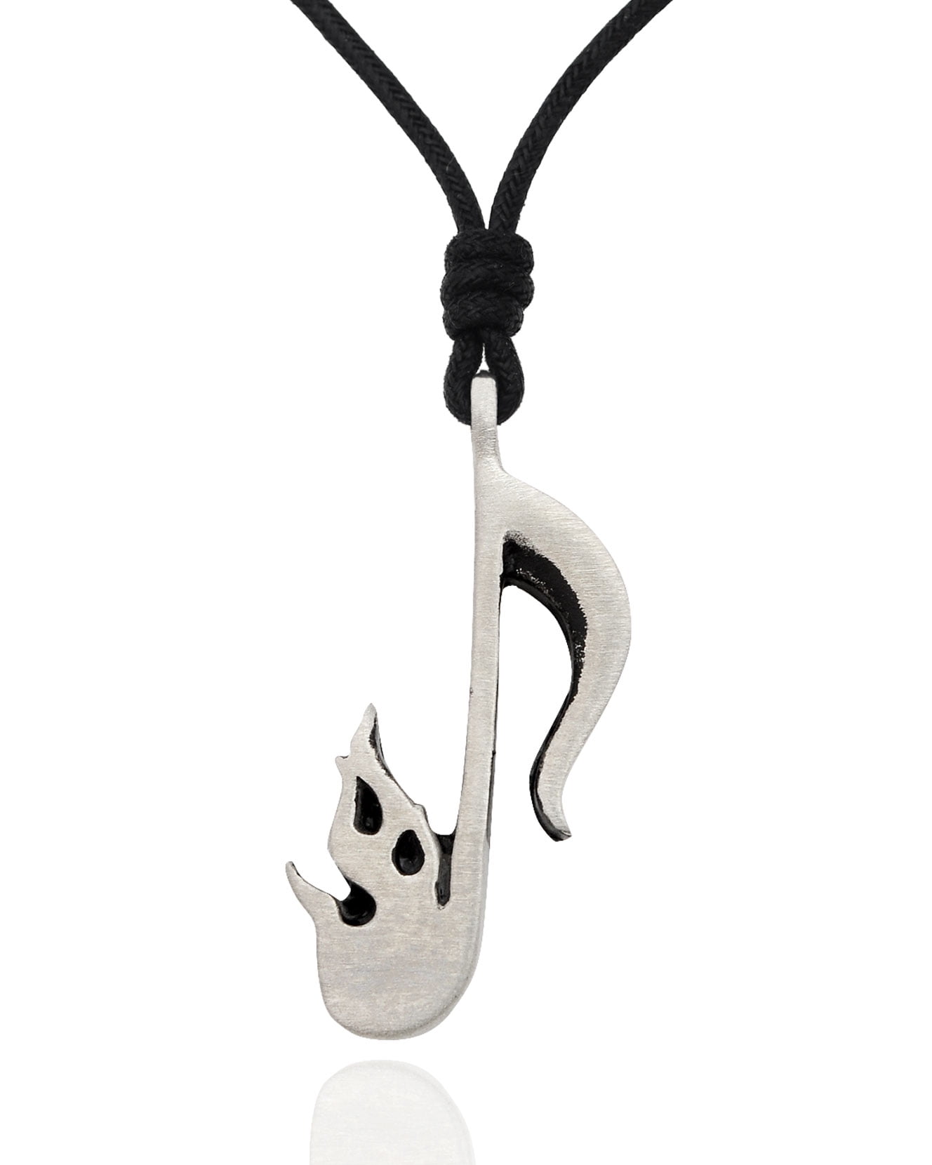 Lovely Musical Note Silver Pewter Charm Necklace Pendant Jewelry With ...