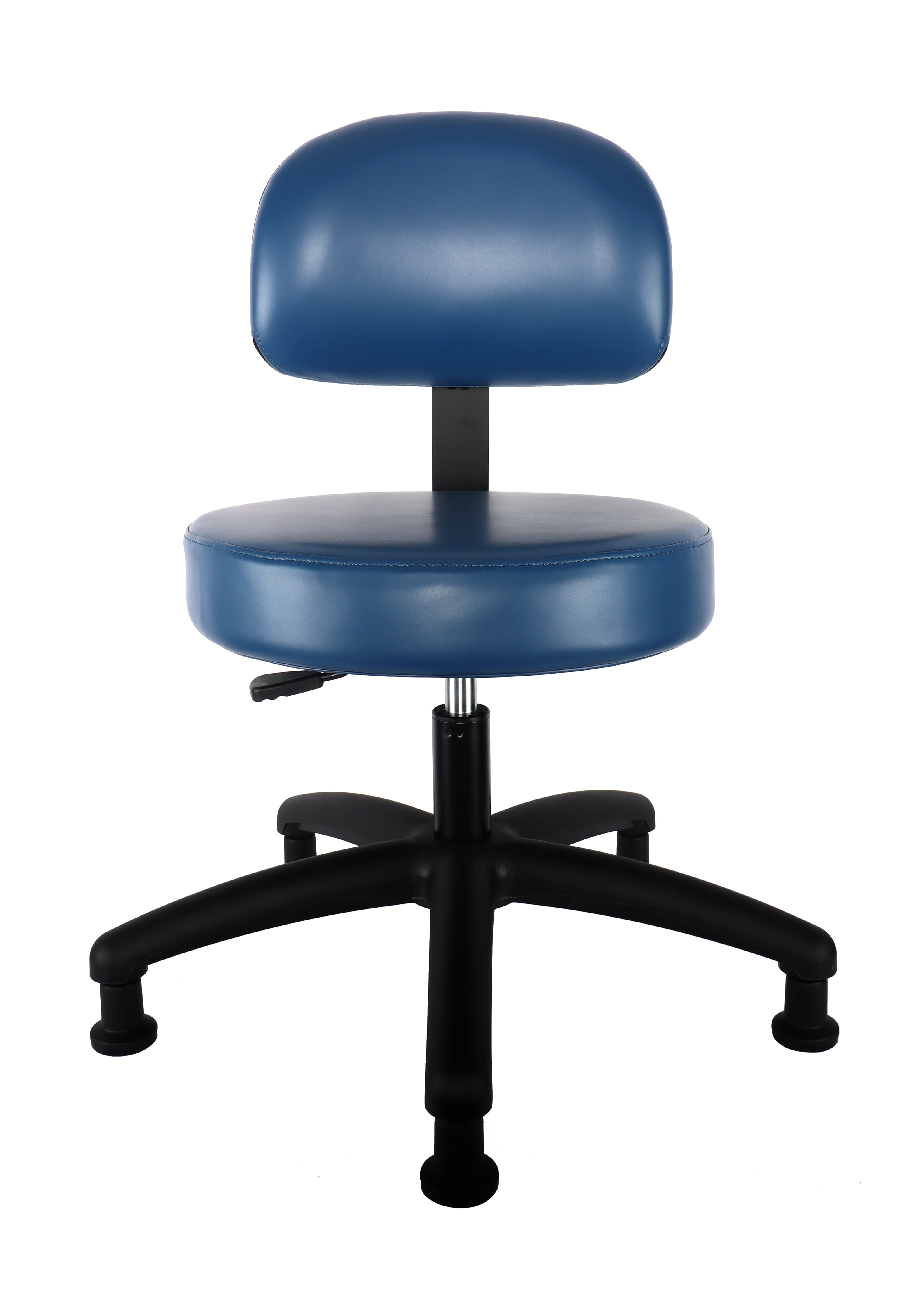 CHAIR MASTER Low Table Height (17"-22") Round Vinyl Chair/Stool BLUE ...