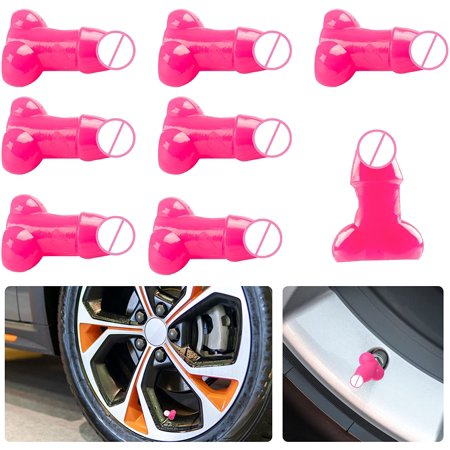 ORNOOU 8 Pieces Valve Stem Cap Funny Tire Caps Universal Valve Stem Cap ...